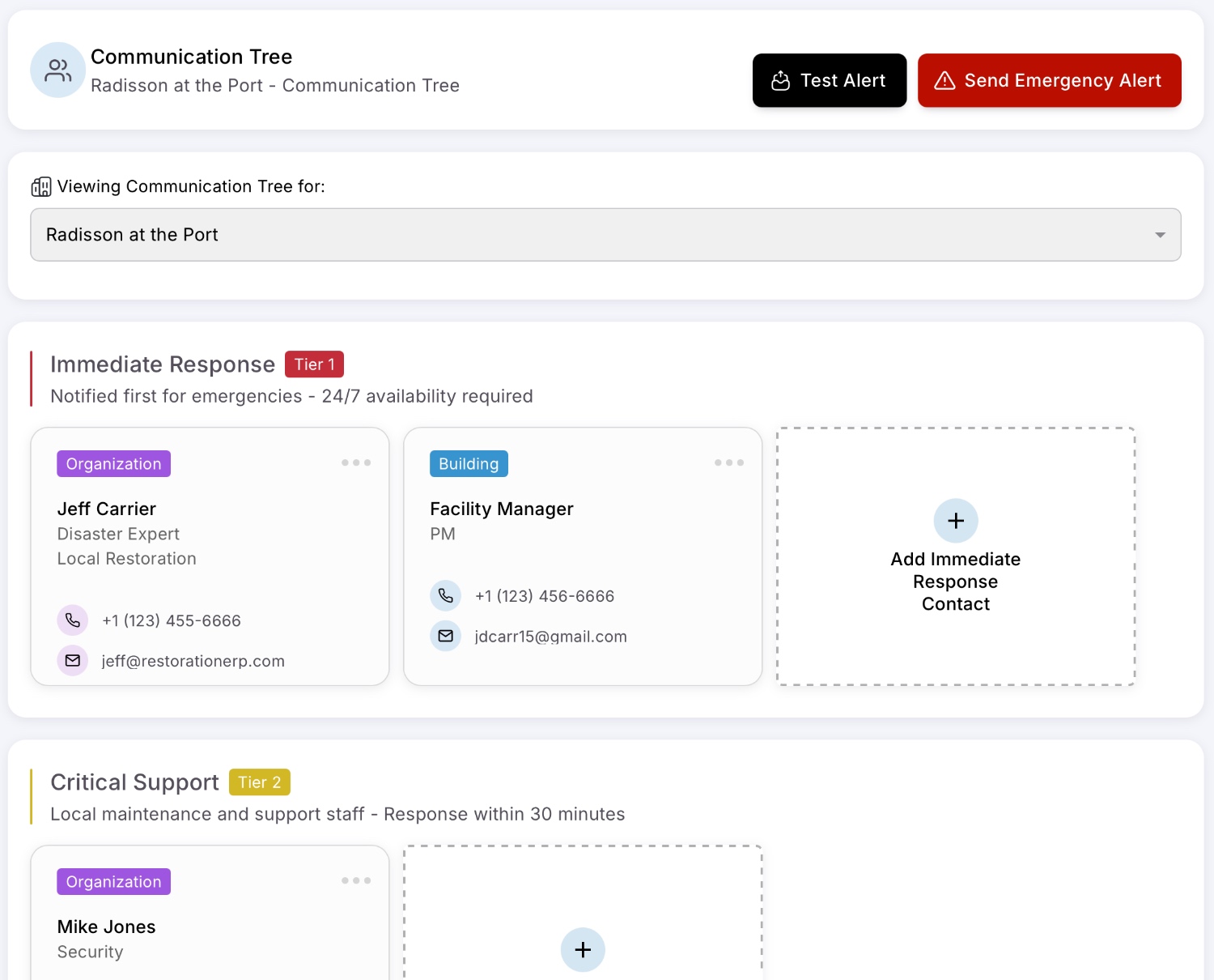 Build Your Facility Org Communication Tree In Seconds With Restoration ERP